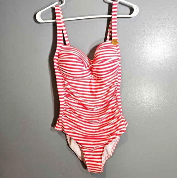 Nip Tuck Swim One Piece Swimsuit By Nip Tuck Stripe Joanne Twist Front Design Tummy Control